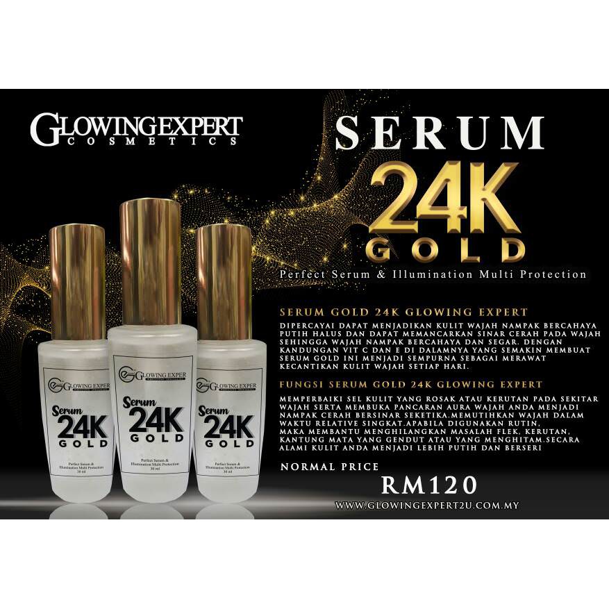 SERUM MUKA GOLD 24K GLOWING EXPERT | Shopee Malaysia
