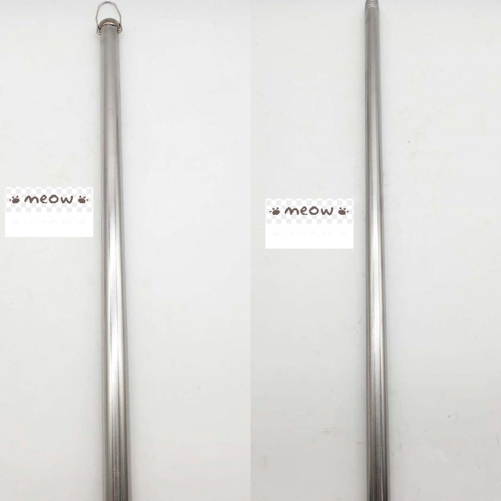 Stainless Steel Broom / Mop handle stick rod Batang mop penyapu keluli ...