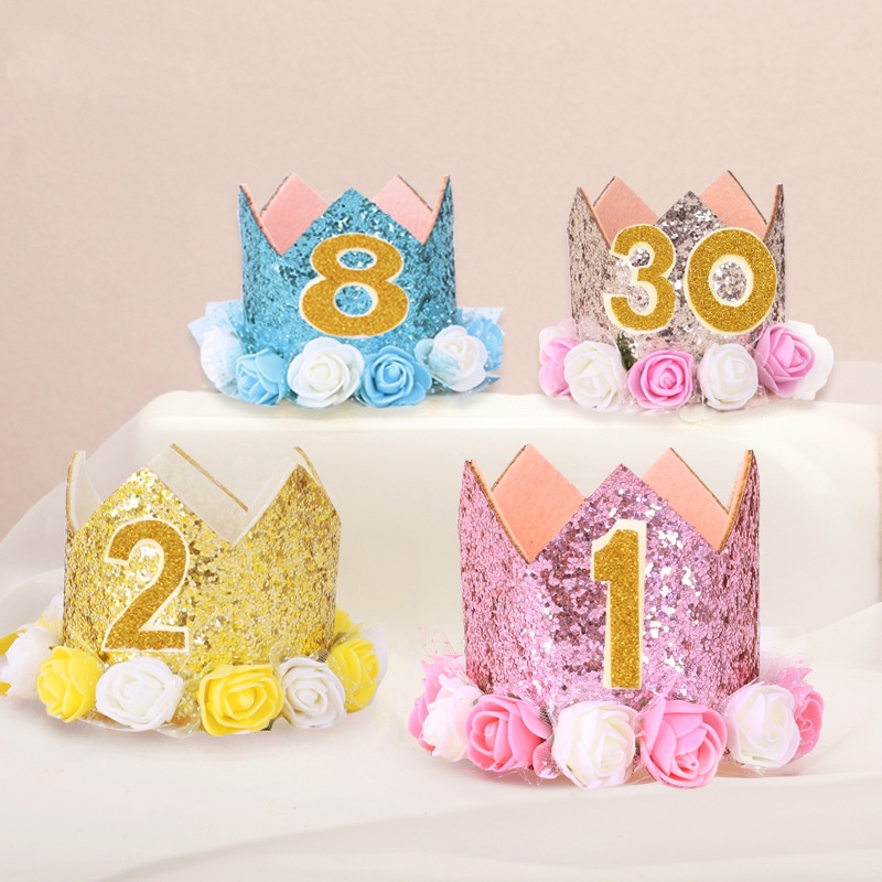 Jom Party Number Crown Birthday Party Decoration Supplies Local Seller ...