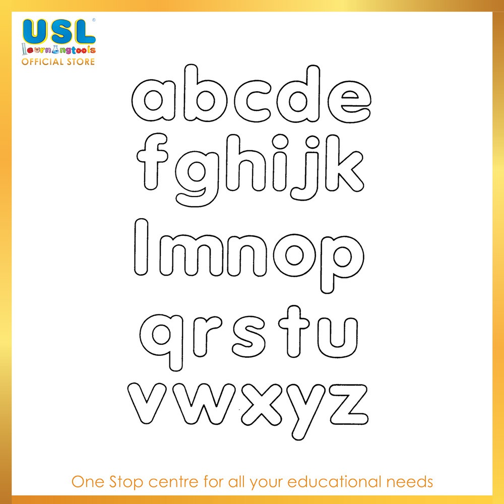 Stamp & Learn Small Letters (Outline) - Early Learning | Shopee Malaysia
