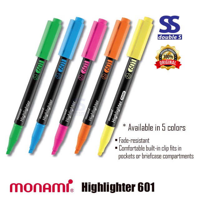 Highlighter 601/MONAMI HIGHLIGHTER (5 Colors) | Shopee Malaysia