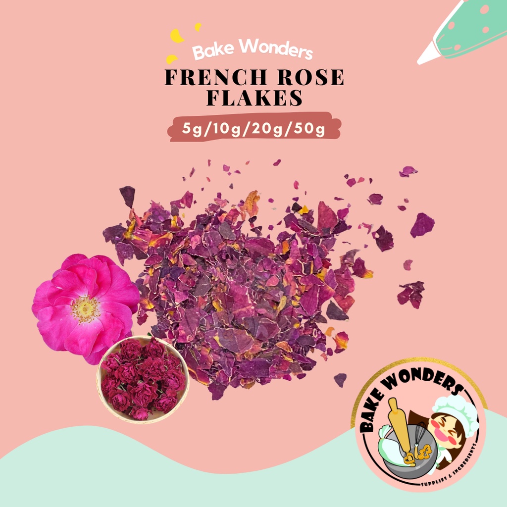 French Rose Flakes/ Dried Rose Flakes/ Dark Red Rose Flakes/ Dried ...