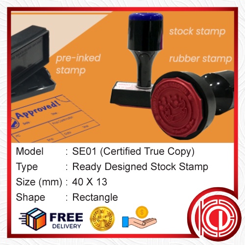 [KODE] Stamp Chop Custom Made Pre Ink Stamp Self Ink Stamp Pre Ink Rubber Stamp Chop Nama Paid ...