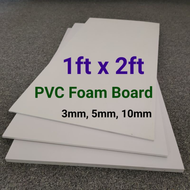 Waterproof, Anti-corrosion White PVC Foam Board (1ft x 2ft) 防水防腐 白色PVC ...
