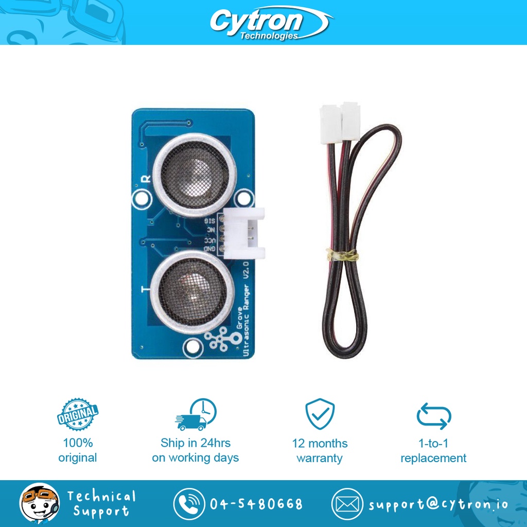 Grove Ultrasonic Sensor Measure Distance For Arduino Raspberry Pi