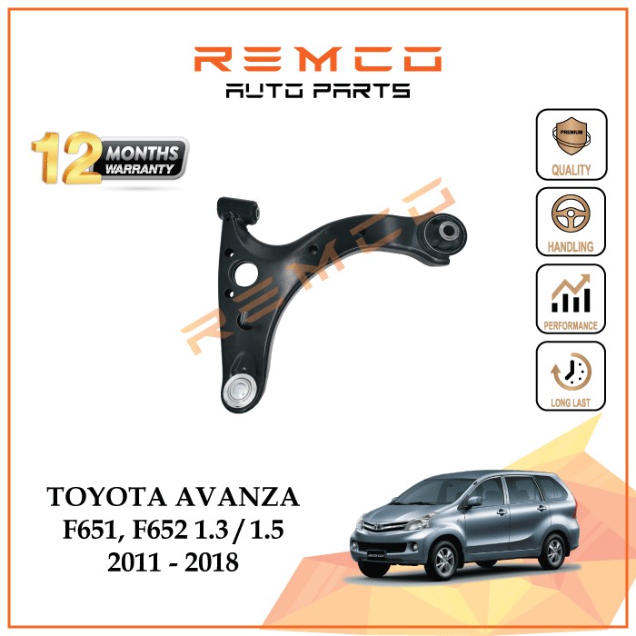 TOYOTA AVANZA F651 / F652 ( 2012 -2020 ) FRONT LOWER ARM LEFT / RIGHT ...