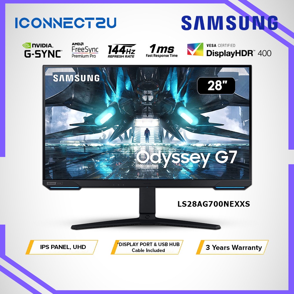 Samsung 28" LS28AG700NEXXS 1ms 144Hz IPS UHD 4k Gaming Monitor | Shopee ...
