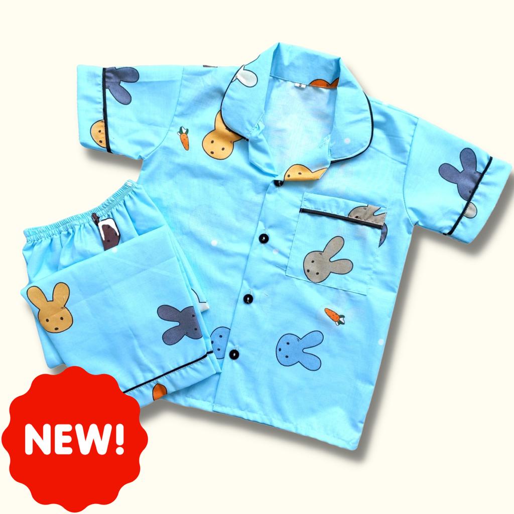 [ADULT&KIDS] EXCLUSIVE BUTTON CARTOON PYJAMAS~PYJAMAS BUTANG ~ RABBIT ...
