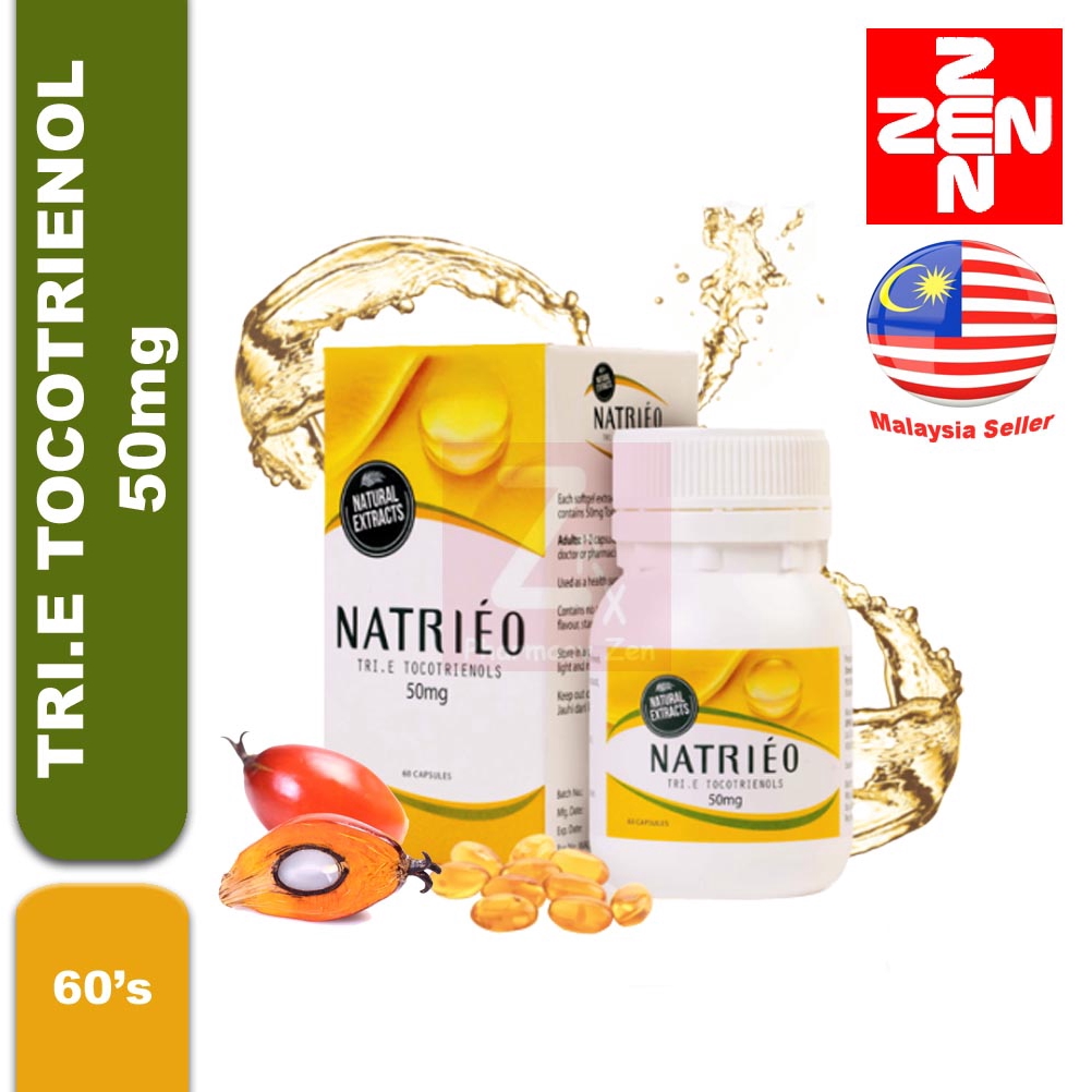 Natrieo TRI.E (Vitamin E) Tocotrienols 50mg(60 Capsules) | Shopee Malaysia