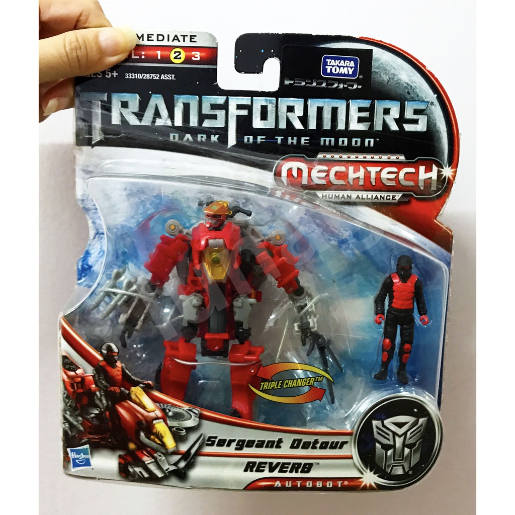 Transformers Sergeant Detour and Reverb Dark of The Moon MechTech Human ...