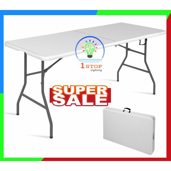 😊foldable table 6ft folding table/6ft Foldable table/folding table ...