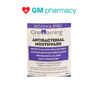One Morning Alcohol Free Chlorhexidine Antibacterial Mouthwash 300ml ...