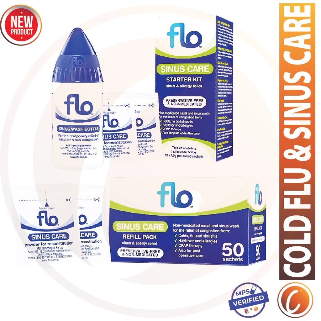ENT TECHNOLOGIES Flo Sinus Care Starter Kit/Refill Pack | Shopee Malaysia
