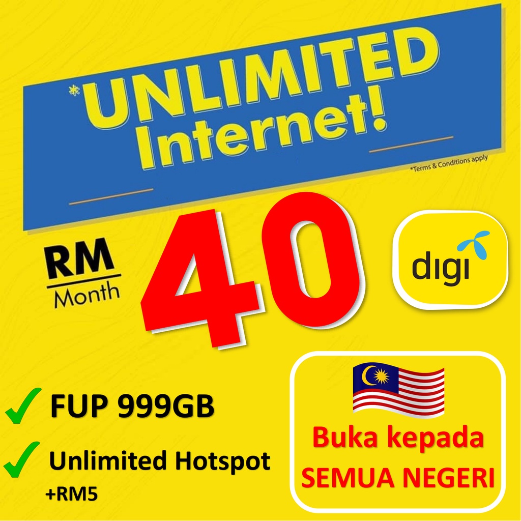 Simcard Digi Unlimited Sim Prepaid Viral & Jimat | Shopee Malaysia