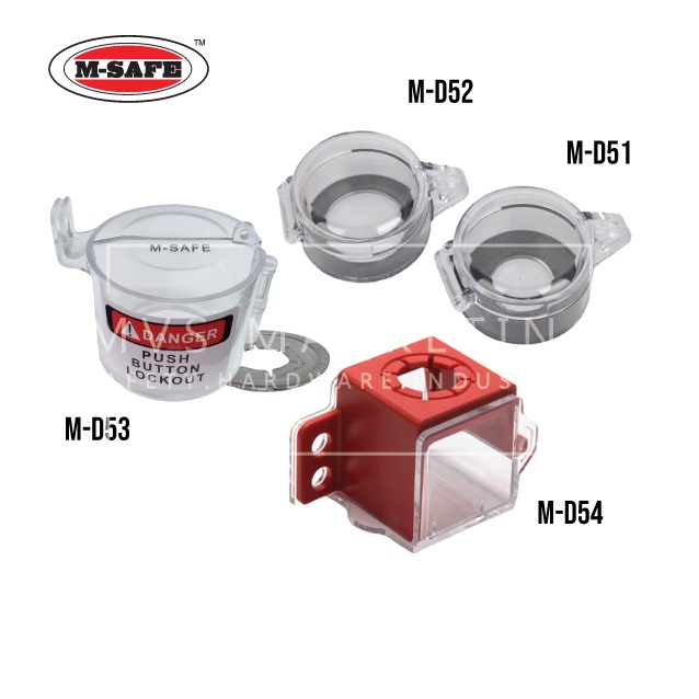 M-SAFE SAFETY EMERGENCY STOP SWITCH COVER LOCKOUT / PUSH BUTTON COVER ...