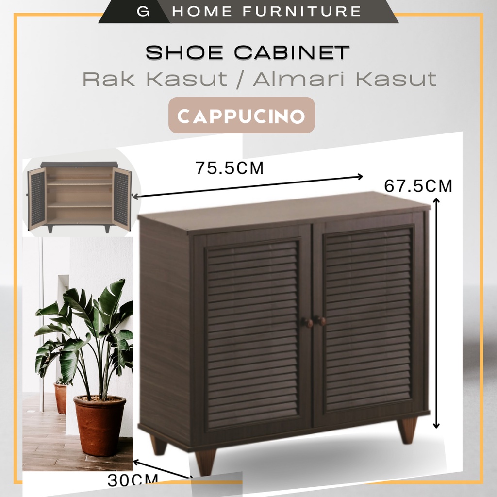 🔥OFFER🔥G+FURNITURE ALMO 2 Door Shoe Cabinet/Shoe Rack/Rak Kasut/Almari ...