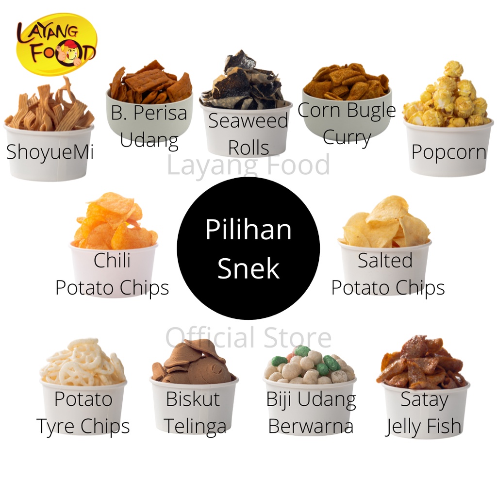 [Layang Food] Snek Pelbagai Jenis / Snacks Various Flavoured | Shopee ...