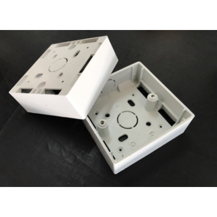 EXTERNAL WHITE PVC NUT BOX OR BASE FOR ELECTRICAL SWITCHES OR SOCKETS ...