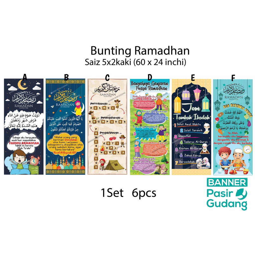 Bunting Bulan Ramadhan | Shopee Malaysia