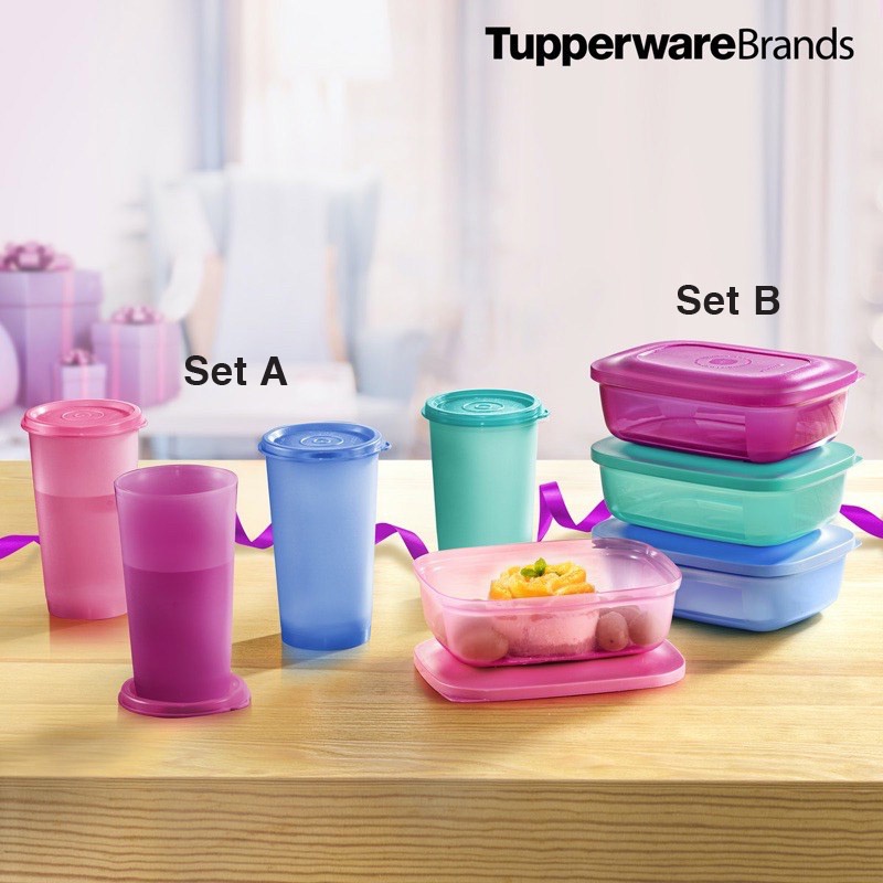 Tupperware Sweet Little Things Gift Set - Sweetheart Tumbler 350ml ...