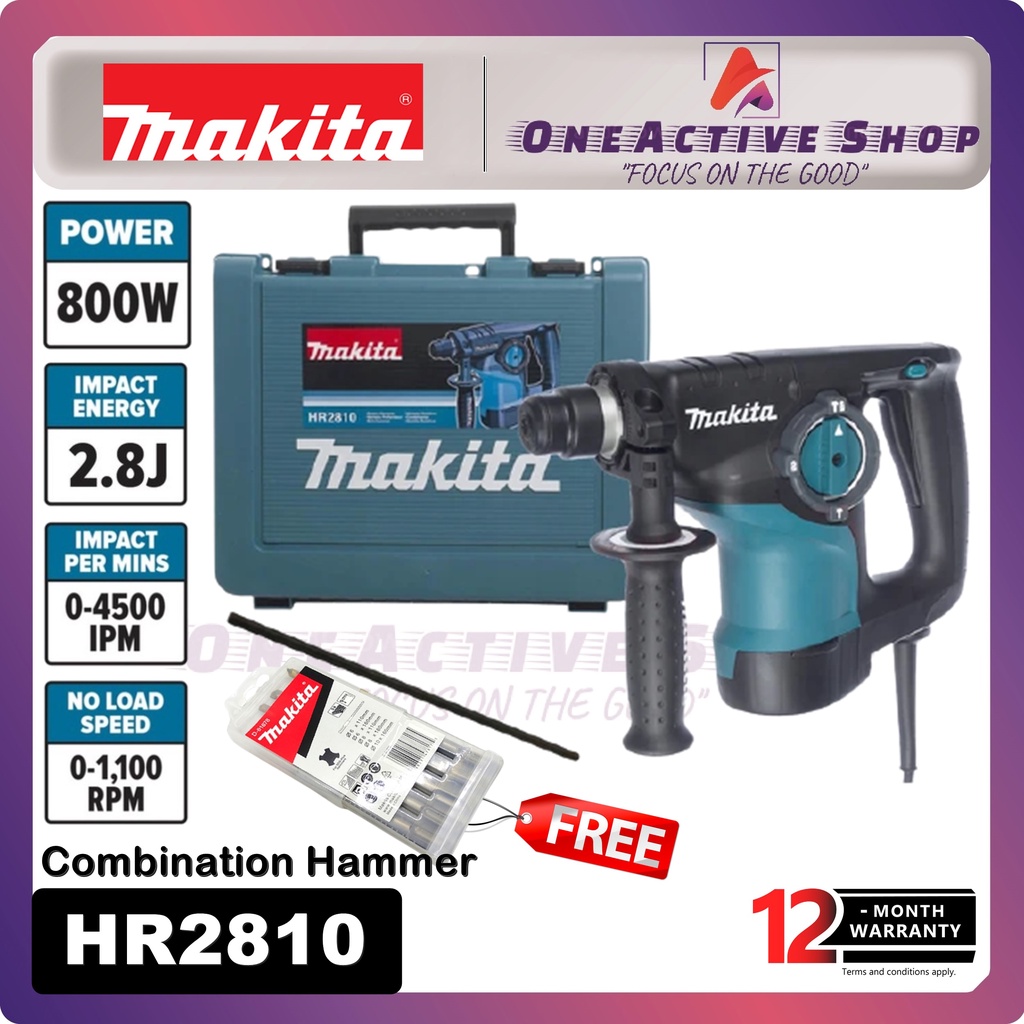 MAKITA HR2810 Rotary Hammer / MAKITA Combination Hammer 800W - 1 Year ...