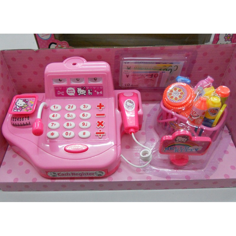 READY STOCK- Hello Kitty Cash Register Toy Shopping Cash Counter Set ...
