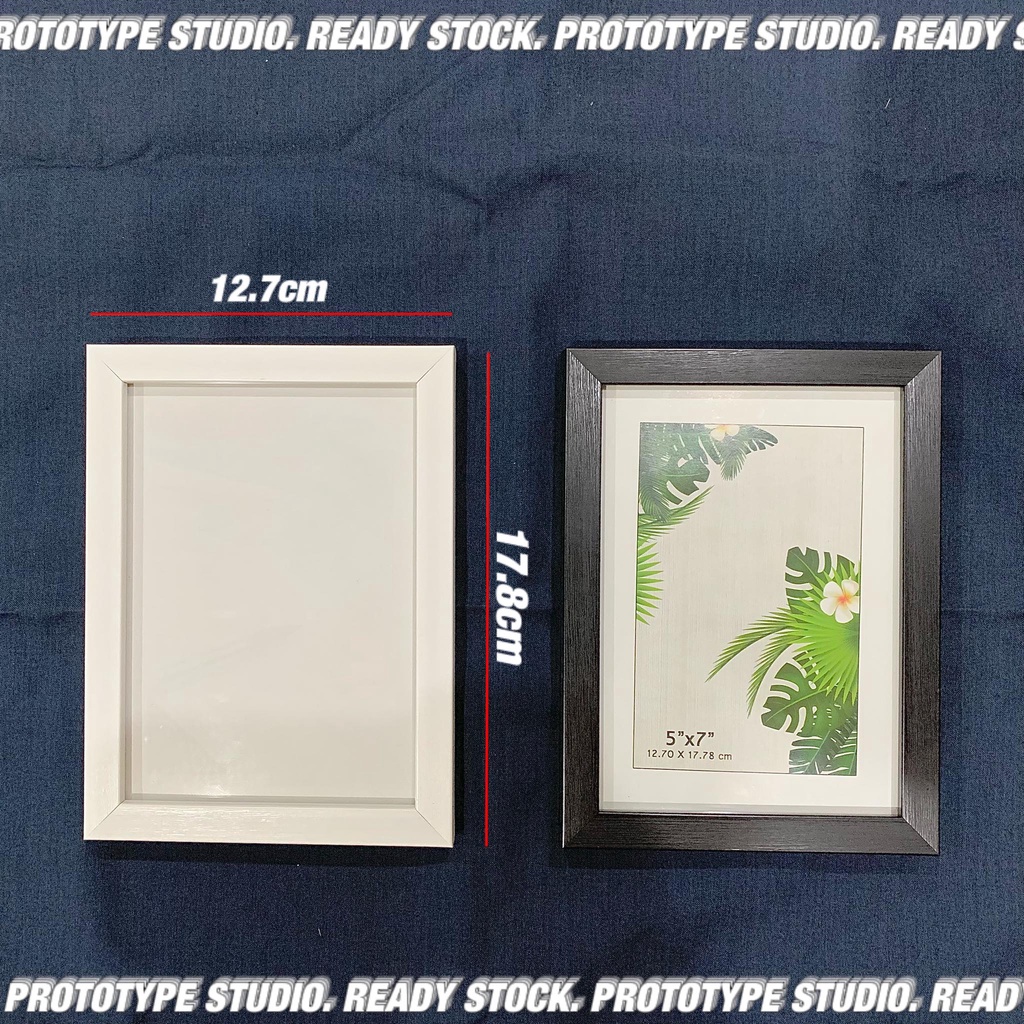 5r Solid Wood Photo Frame With Glass/ Home & Wall Decoration/ Frame ...