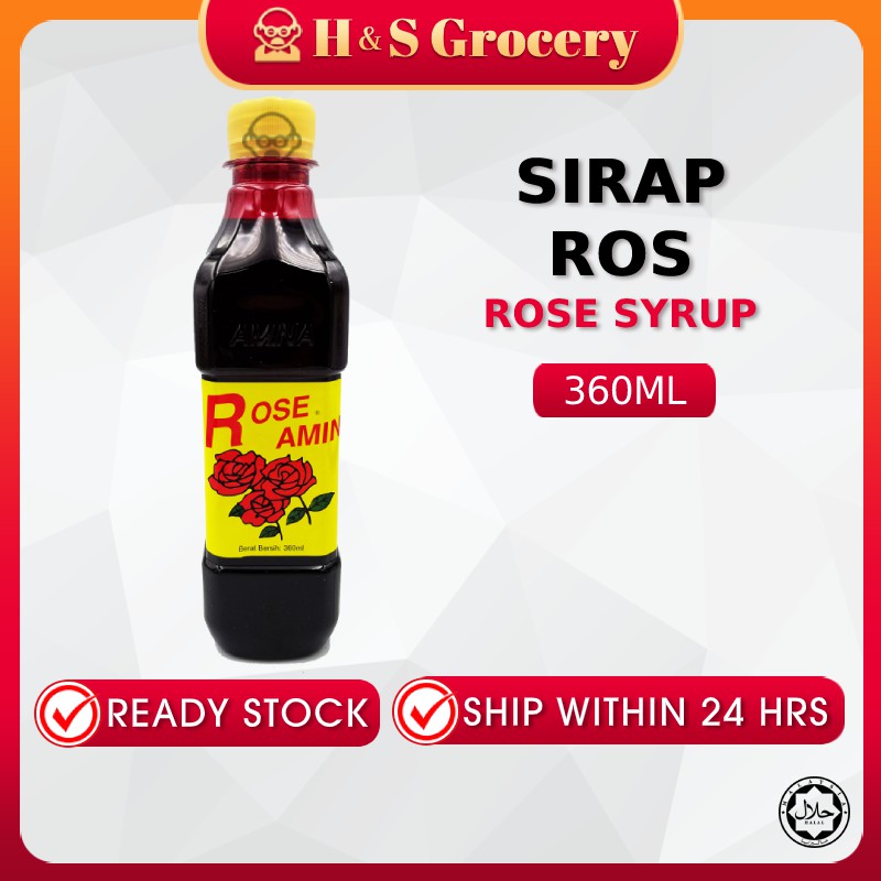 Amina Sirap Ros / Rose Syrup [Halal] [READY STOCK] | Shopee Malaysia