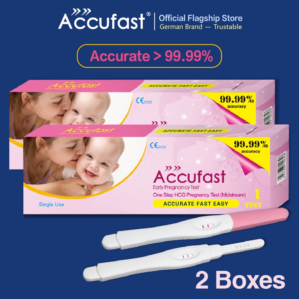 2Boxes ACCUFAST UPT Pregnancy Test Kit Pen 99.99% Accurate | Shopee ...
