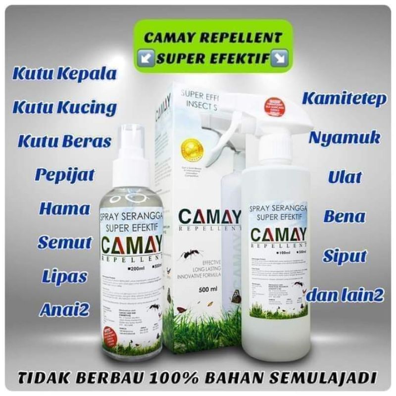 Camay Repellent Spray Anti Serangga Tanpa Bahan Kimia Organik 100% ...