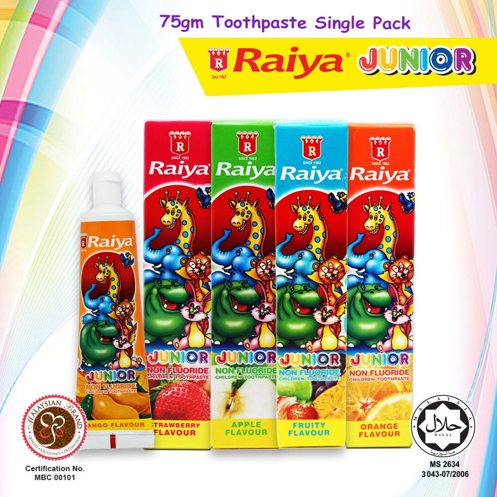 Raiya Junior Toothpaste 75g Single Pack | Shopee Malaysia
