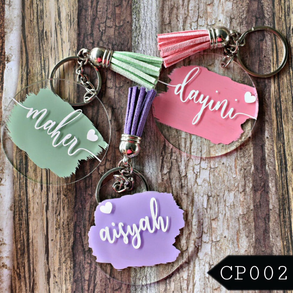 🔥HOT ITEM🔥 Keychain Nama | Acrylic Keychain Custom | Personalised ...