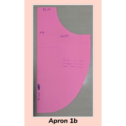 Pola Apron Biasa dan Apron Ruffles | Shopee Malaysia