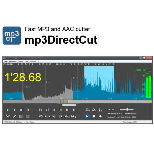 mp3DirectCut (Cut and edit MP3 and AAC fast and easily) | Shopee Malaysia