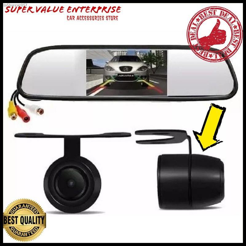 ﹍4.3" tft lcd color monitor car reverse rear view mirror with camera ...