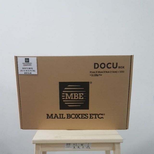 MBE Docu box Packaging Box Corrugated Carton Box Kotak Packing | Shopee ...