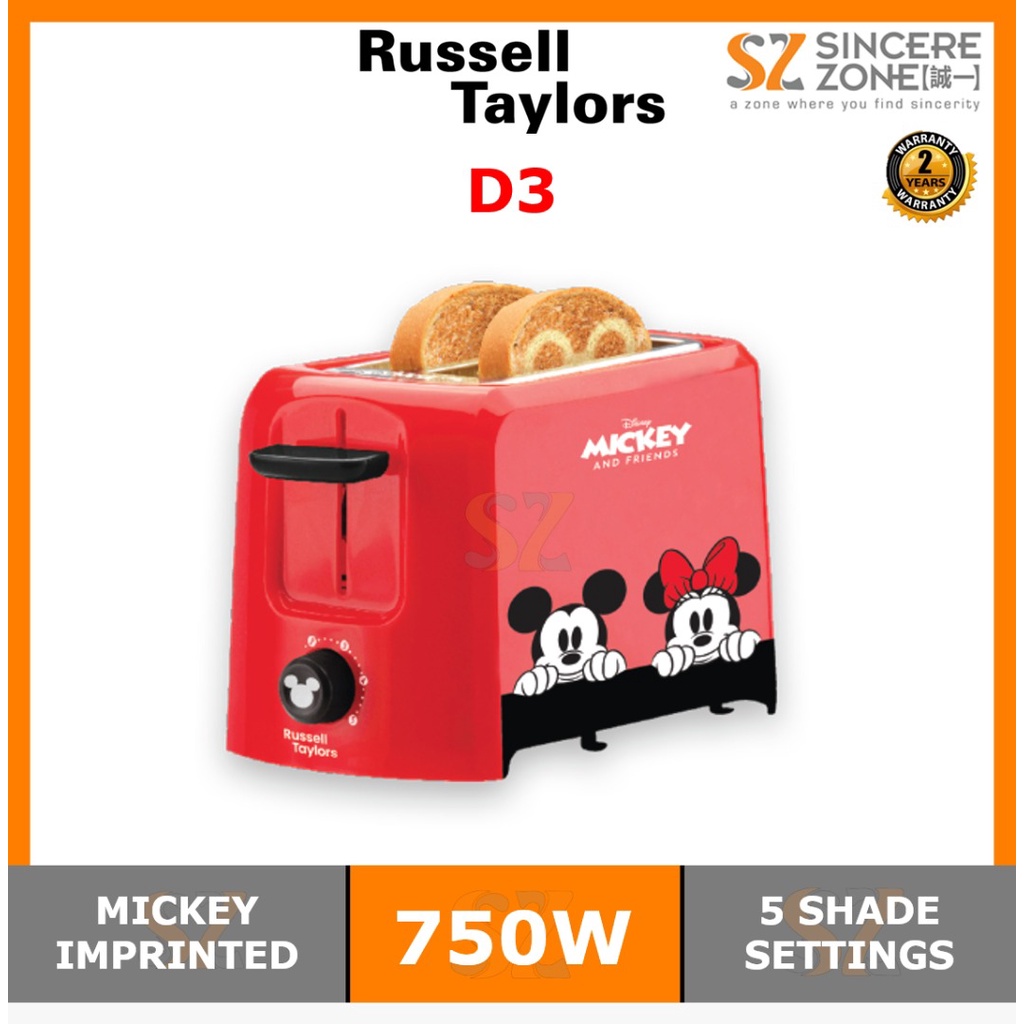 Russell Taylors D3 Disney Mickey And Friends Toaster | Shopee Malaysia