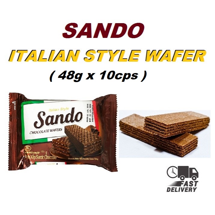 SANDO ITALIAN STYLE WAFER (48g x 10pcs) | Shopee Malaysia
