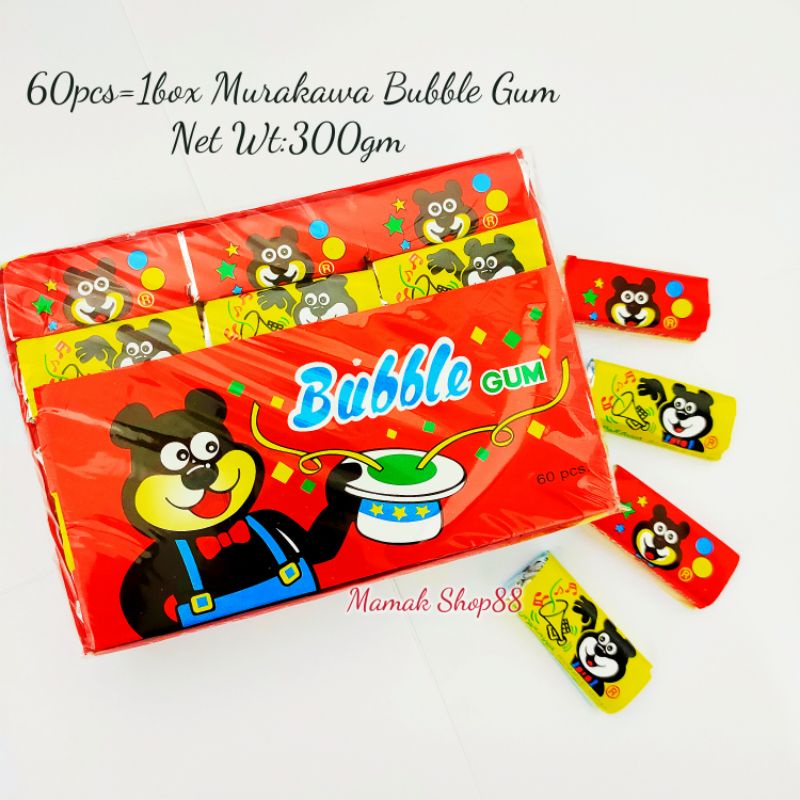 60pcs Murakawa Bubble Gum Gula Getah Chewing Gum Shopee Malaysia
