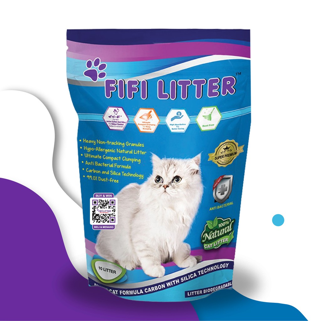 Fifi Litter Premium Blue Bag (pasir kucing) | Shopee Malaysia