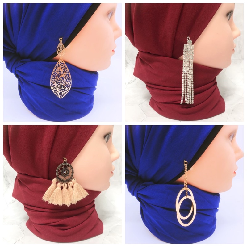 jarum peniti pin tudung modern jarum peniti unique pin tudung besar pin ...
