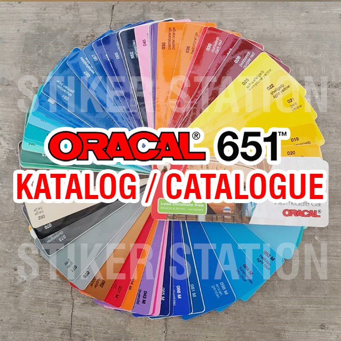 OFFER - ORACAL 651 KATALOG (GLOSS & MATT) ORACAL 651 CATALOGUE Sticker ...