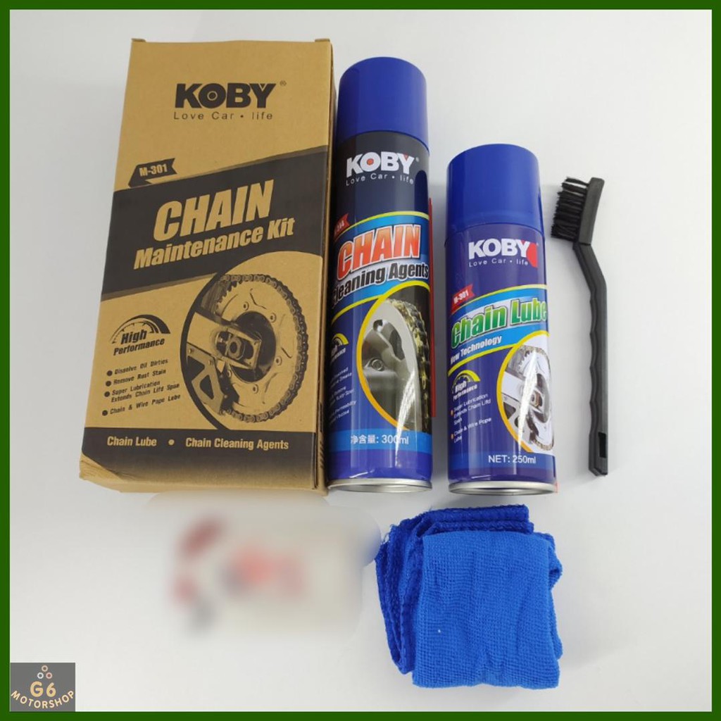 KOBY 4 IN 1 CHAIN LUBE CHAIN CLEANER CHAIN BRUSH SPRAY | Shopee Malaysia