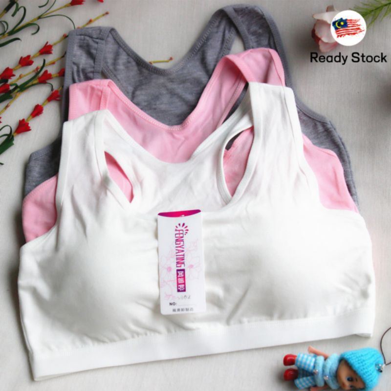 Student Bra Soft Children Sport Bras Girls Teenager Budak Kanak Kanak ...
