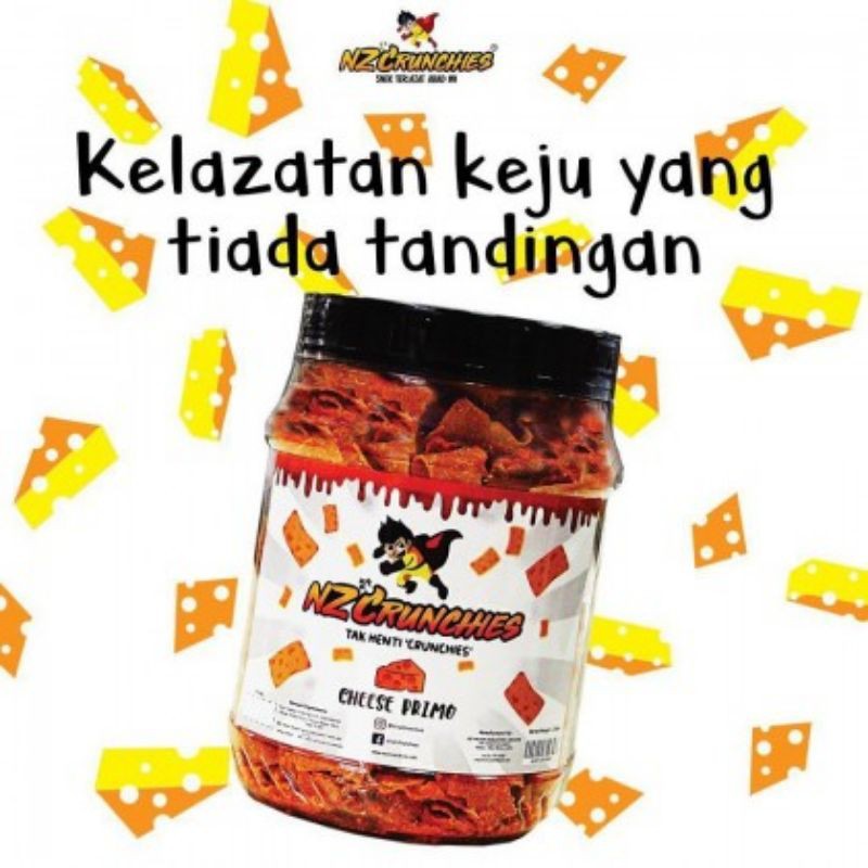 NZ CRUNCHIES CHEESE PRIMO SNACKS / POPIA SNACK KUDAP KUDAPAN | Shopee ...