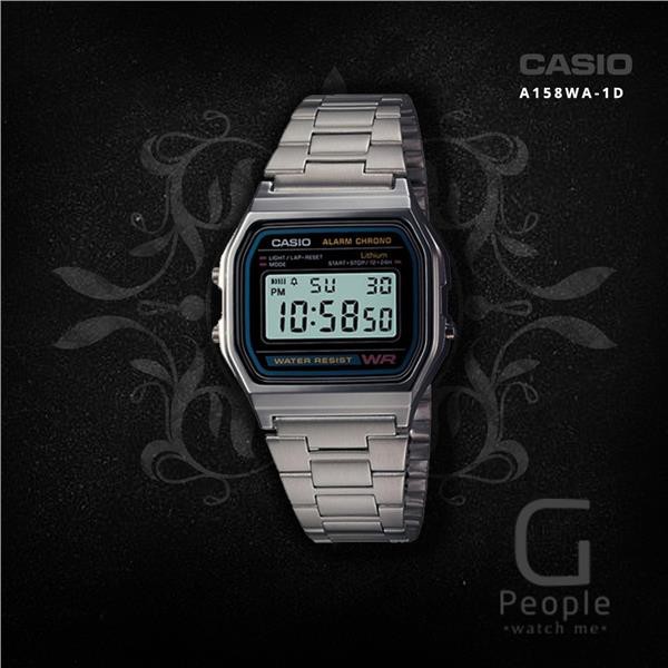 CASIO A158WA-1D / A158WA-1 / A158WA Digital Retro Watch | Shopee Malaysia