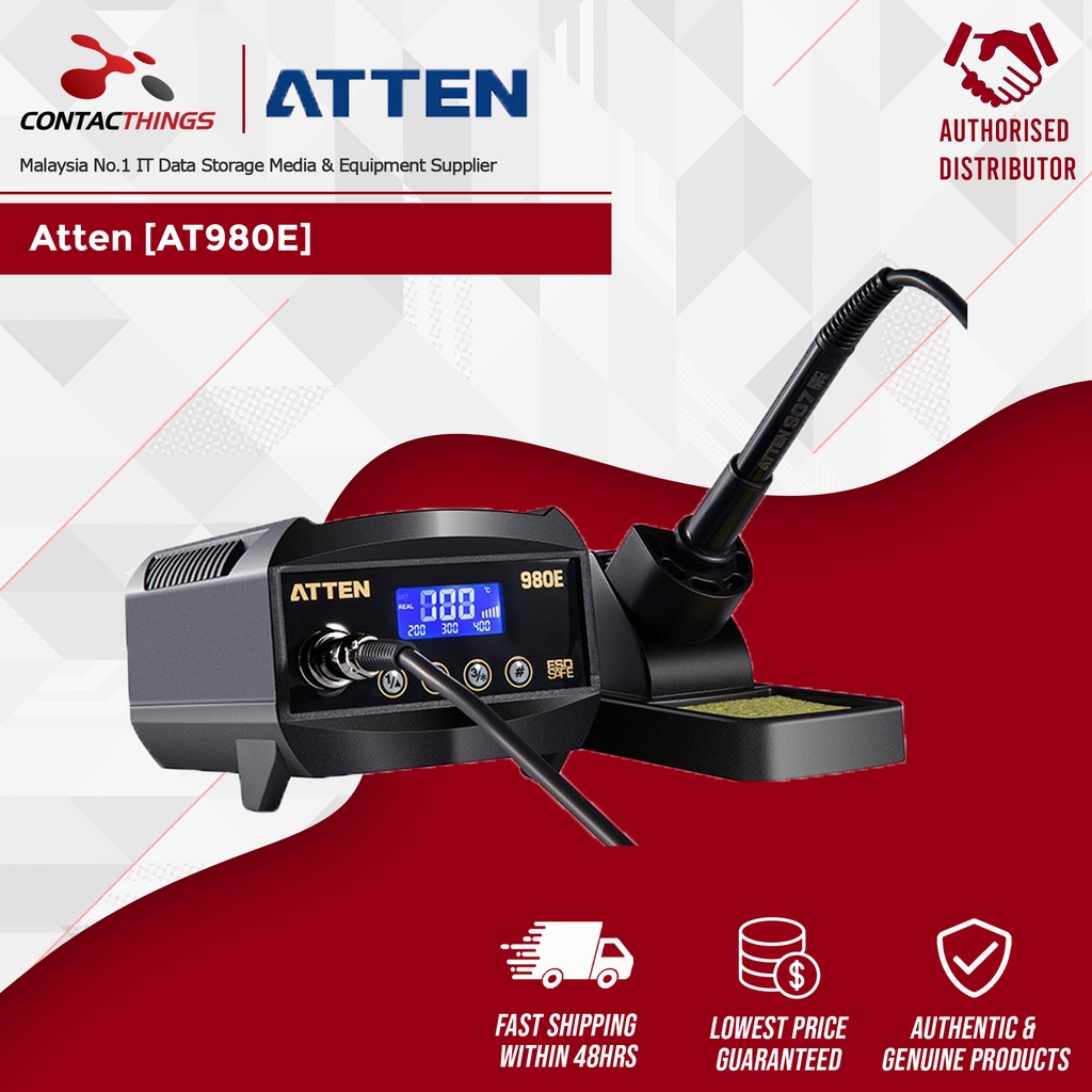 ATTEN AT980E 80W Digital Soldering Solder Station | Shopee Malaysia