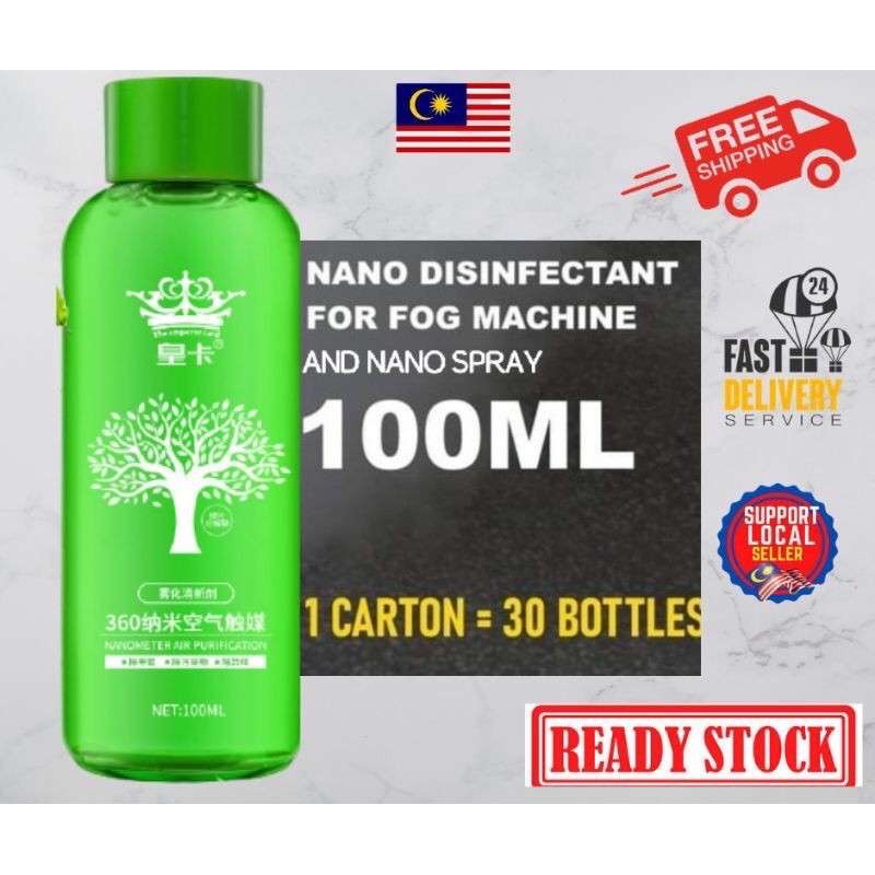 Nano Mist Disinfection 360 Atomized Disinfectant Liquid 100ml Fogging ...