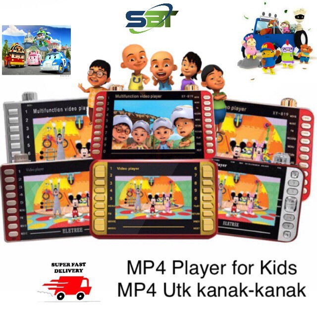 MP4 Kid Learning Player Videos Cartoons Full HD Screen | Shopee Malaysia