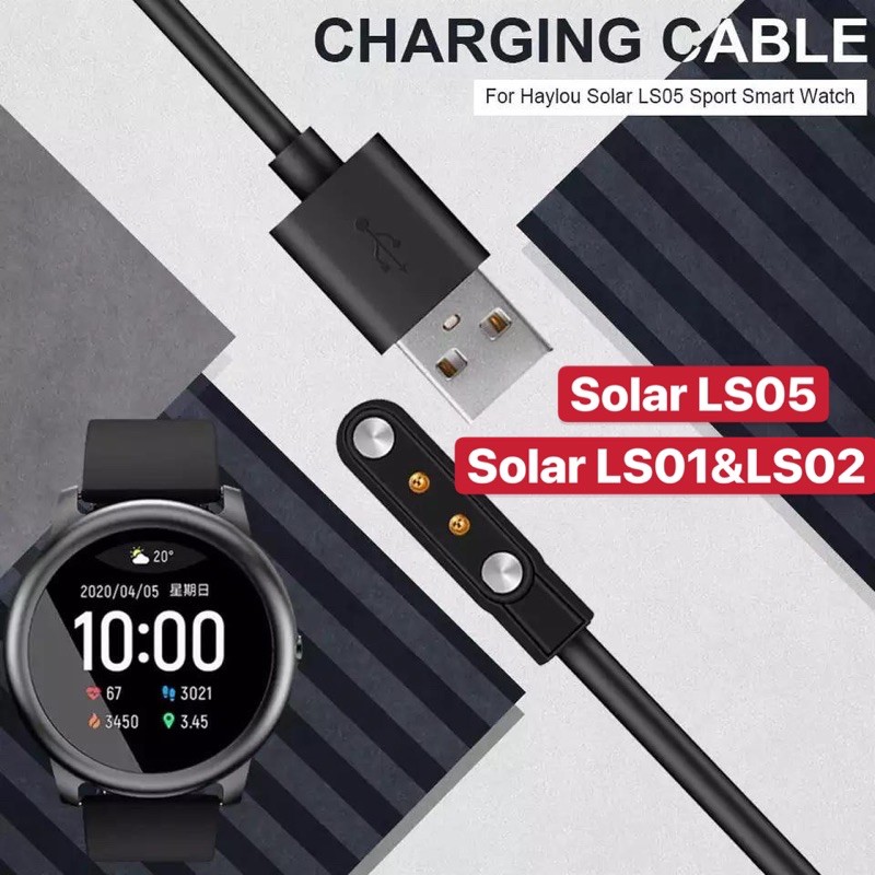 USB Magnetic Chargers For Haylou Solar LS05 & Haylou LS01 , LS02 ...